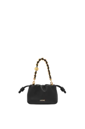 Loewe Nano Flamenco Purse In Mellow Nappa Lambskin - Black