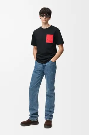 Loewe Relaxed Fit T-shirt In Cotton - Black