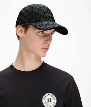 Karl Lagerfeld K/monogram Jacquard Baseball Cap