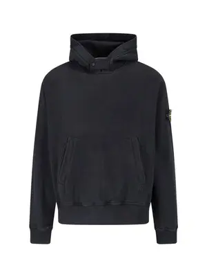 Stone Island Compass Hoodie - Black