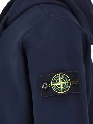 Stone Island Zip Hoodie "compass - Blue