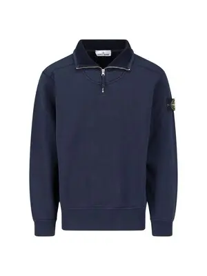 Stone Island Stone Island Zip Hoodie Blue