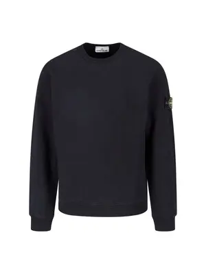Stone Island Compass" Logo Sweatshirt - Black
