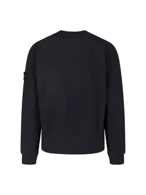 Stone Island Compass" Logo Sweatshirt - Black