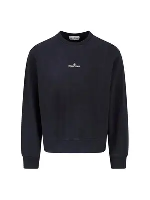 Stone Island Compass" Logo Sweatshirt - Black