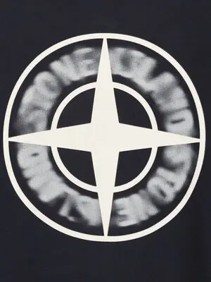 Stone Island Compass" Logo Sweatshirt - Black