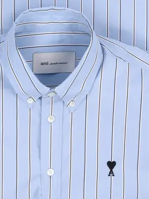 AMI Paris Shirt " De Coeur - Blue