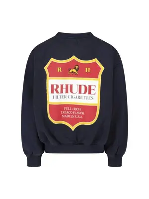 Rhude Filatro Crest Long Sleeve Sweatshirt