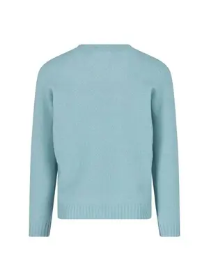 DRUMOHR Lambswool Crew Neck Sweater - Light Blue