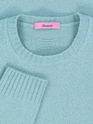 DRUMOHR Lambswool Crew Neck Sweater - Light Blue