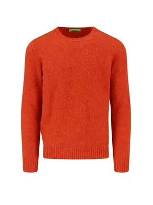 DRUMOHR Drumohr Lambswool Crew Neck Sweater Orange