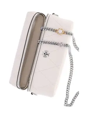 Tory Burch Charlie Vanity Bag - Cream