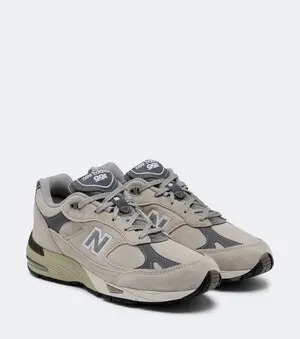 NEW BALANCE Miuk991 Suede Sneakers - Grey