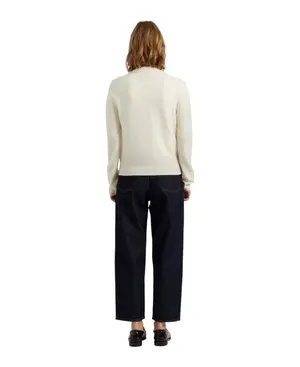Chinti & Parker Wool-cashmere Snoopy Pocket Cardigan - Cream