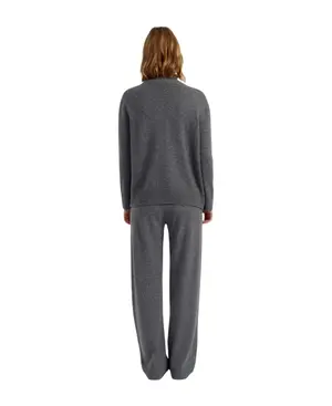 Chinti & Parker Wool-cashmere Snoopy Embroidered Cardigan - Grey