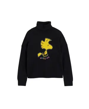 Chinti & Parker Wool-cashmere Woodstock Roll Neck Sweater - Black