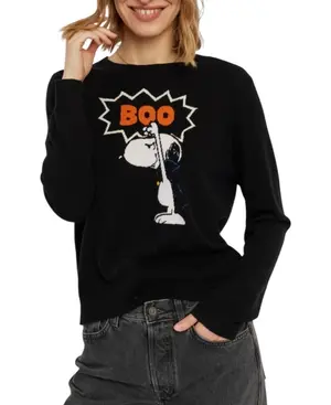 Chinti & Parker Wool-cashmere Snoopy Boo Sweater