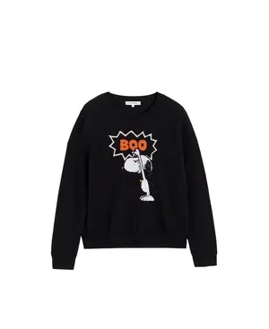 Chinti & Parker Wool-cashmere Snoopy Boo Sweater