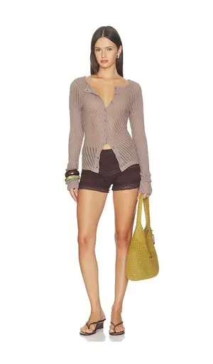 SNDYS. Norah Cardigan In Brown
