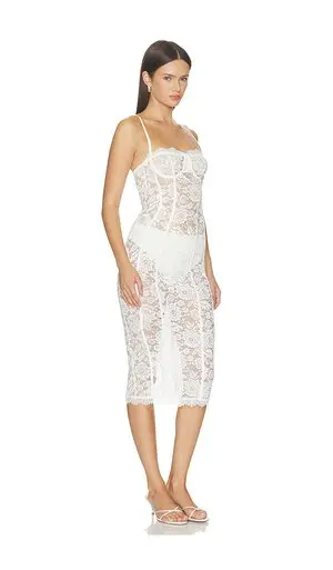 MORE TO COME Esme Corset Midi Dress