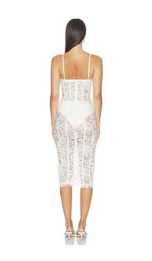 MORE TO COME Esme Corset Midi Dress