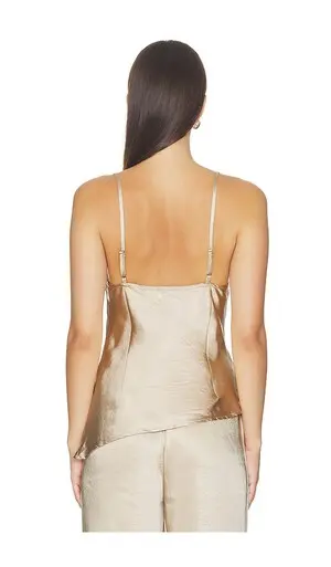 SNDYS. Molly Metallic Top - Bronze