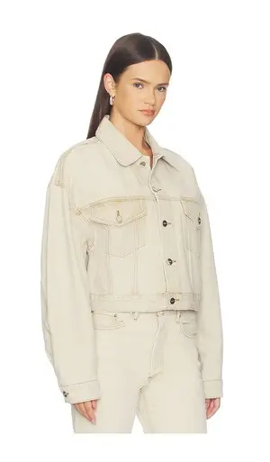 AGOLDE Palmer Cropped Denim Jacket - Arena