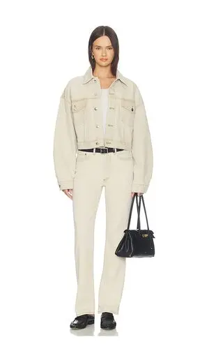 AGOLDE Palmer Cropped Denim Jacket - Arena