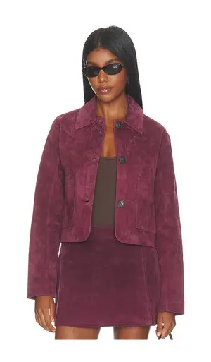 Blanknyc Suede Cropped Jacket