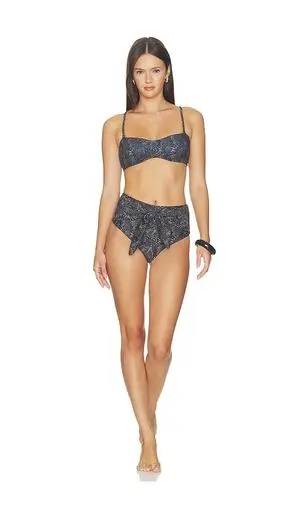 POST SWIM Lily Bikini Bottom In Brown