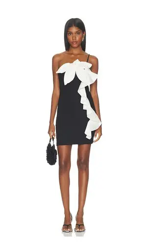 PatBO Taffeta Tarsila Mini Dress - Black