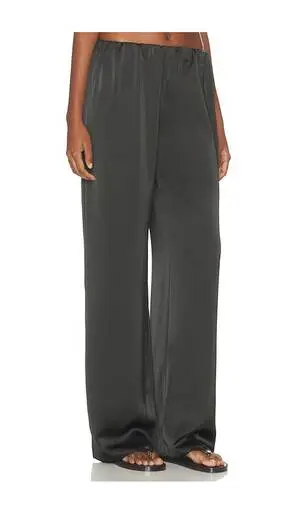 LOVERS AND FRIENDS Alette Wide Leg Pants - Charcoal