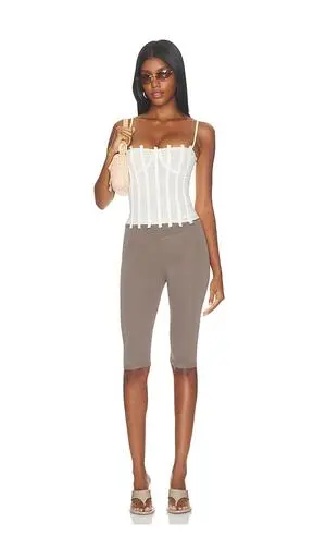 Miaou Lila Corset Top In Ivory