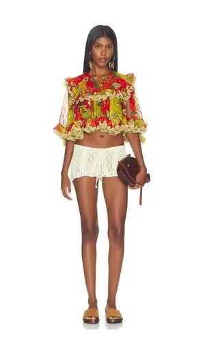SIEDRES Rosa Cropped Top