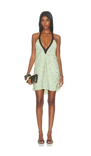 SIEDRES Embellished Halterneck Dress