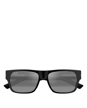 Maui Jim Keahi Rectangular Sunglasses, 56mm