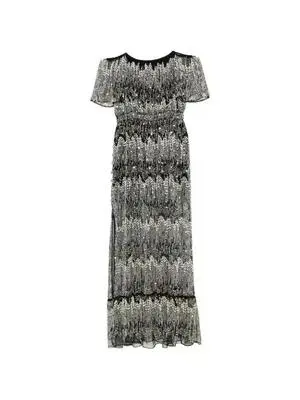 Rabanne Sequin-embellished Cold-shoulder Maxi Dress