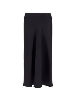 Herno Satin-finish Midi Skirt - Black