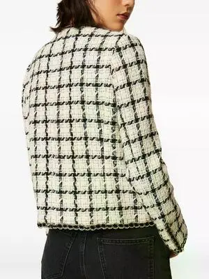 TWINSET Bouclé Jacket With Check Pattern