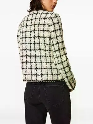 TWINSET Bouclé Check Pattern Jacket