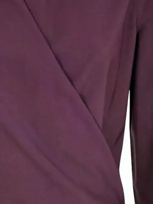 Alberta Ferretti Lace-trim Wrap Midi Dress