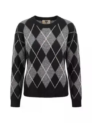 ANIYE BY Rebby Argyle Knit Sweater