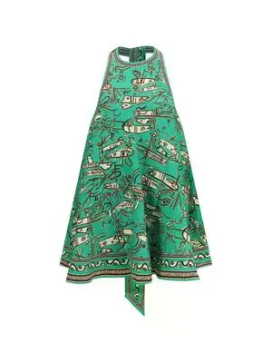 ALEMAIS Fish Sticks Mini Dress