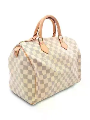 LOUIS VUITTON Damier Azur Speedy 30 Boston Bag