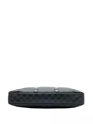 LOUIS VUITTON 2017 Damier Graphite Porte Documents Voyage Pm Business Bag