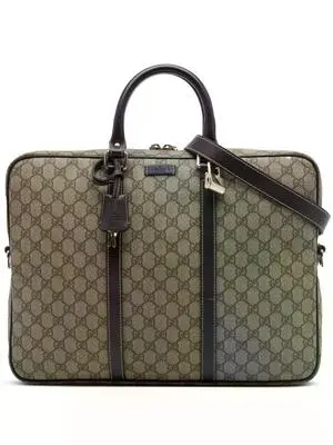 Gucci 2016-2026 Gg Supreme Business Bag - Neutrals