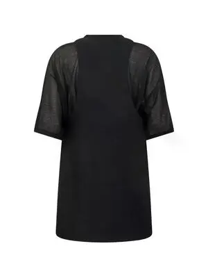Balenciaga Hybrid T-shirt Dress With Semi-sheer Panels