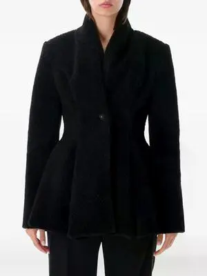 Stella McCartney Fleece-texture Flared Jacket