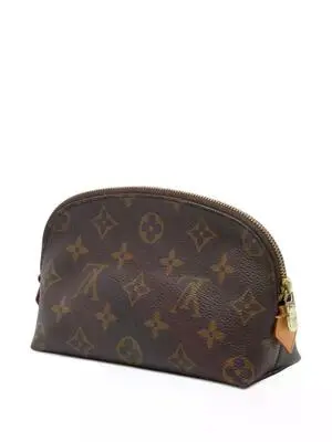 LOUIS VUITTON 2010-2026 Monogram Cosmetic Pm Pouch - Brown