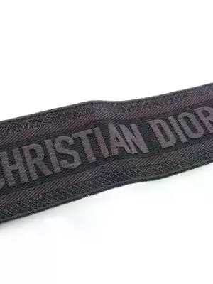 Dior Embroidered Canvas Belt